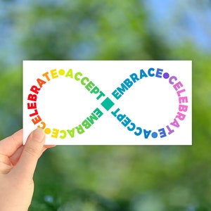 Autism Acceptance Rainbow Infinity Symbol - Autism SVG PNG Cut Files ...