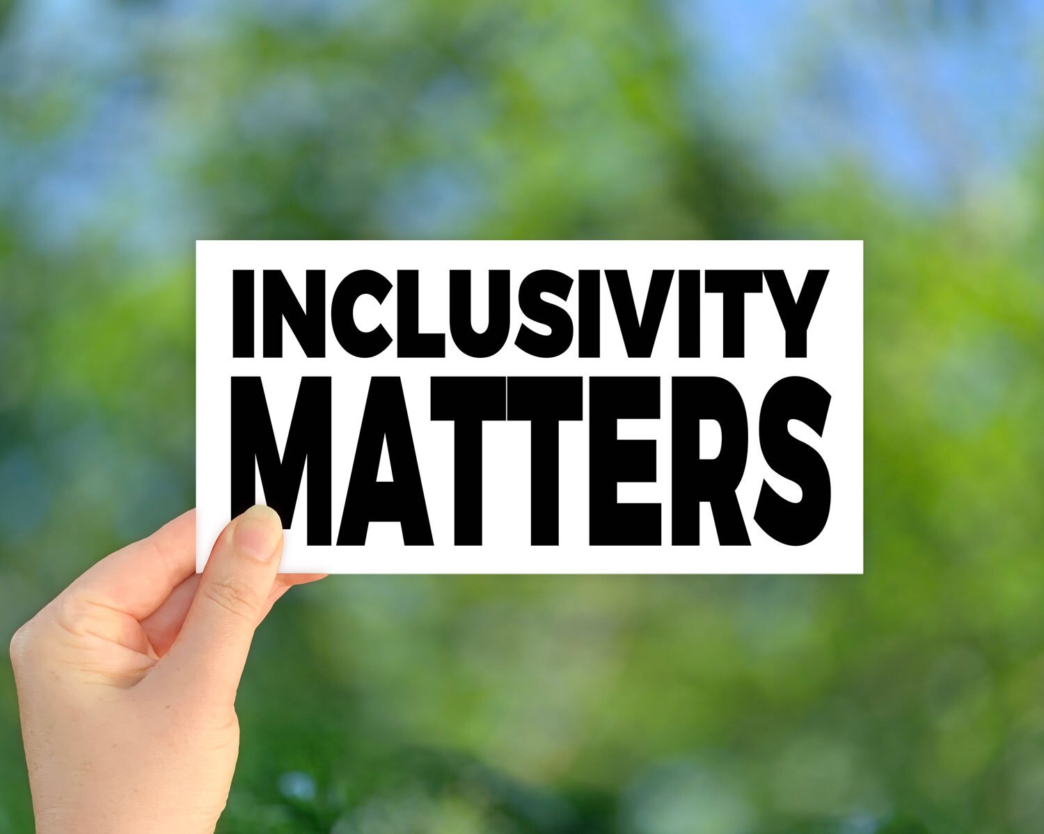 Inclusivity Bumper Sticker Inclusivity Matters Indoor and | Etsy
