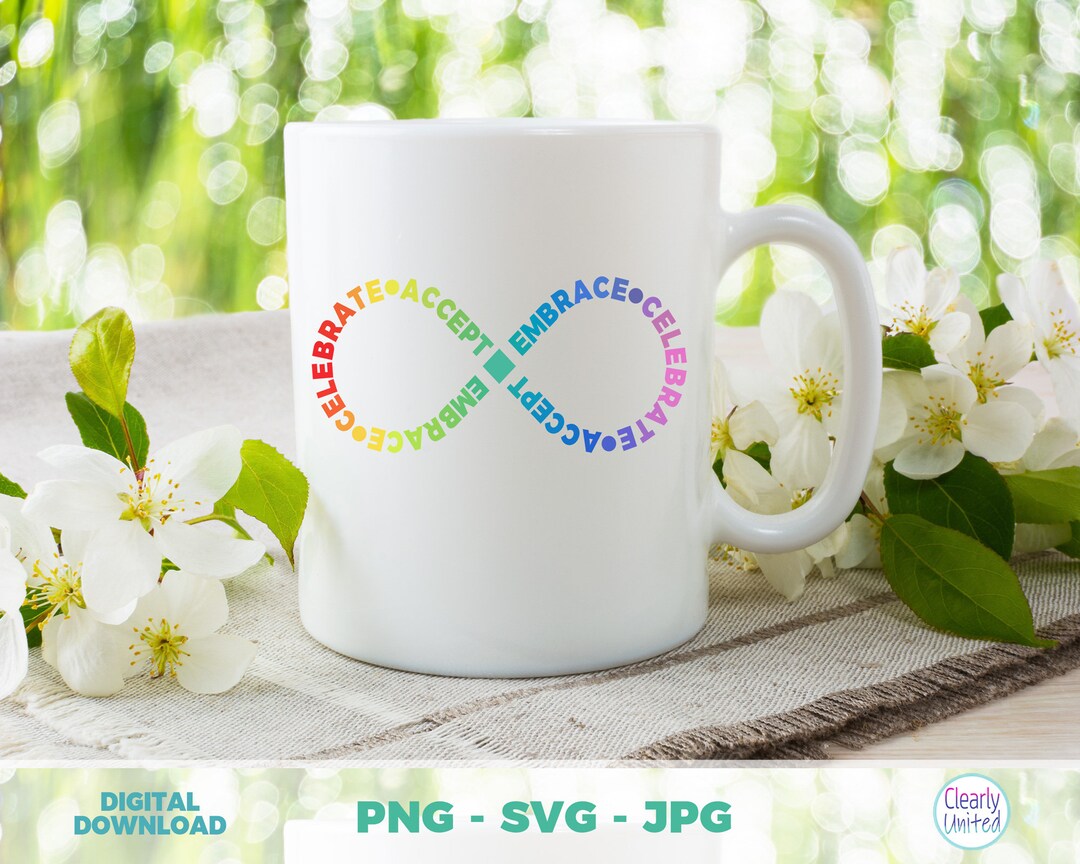Neurodiversity Awareness Symbol Instant Download - Accept Embrace and ...