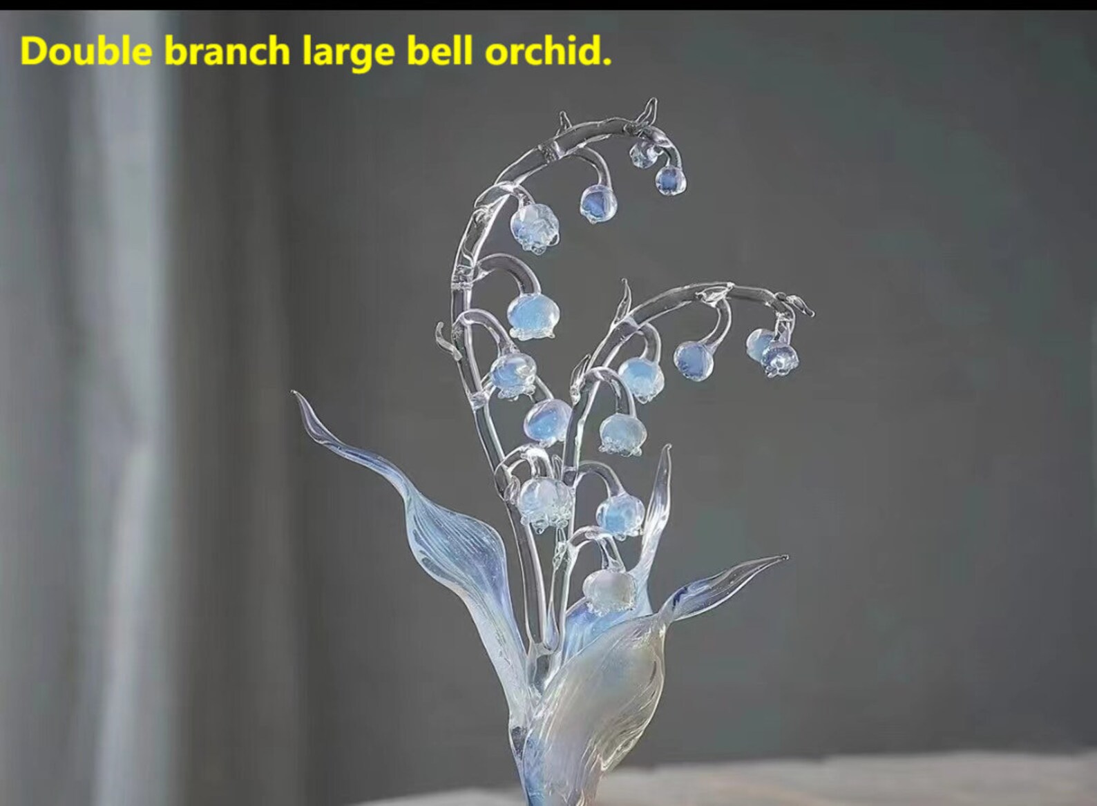 Vivid Glass Flowers, Dew Beads, Bells, Orchids, Living Room, Bedroom ...