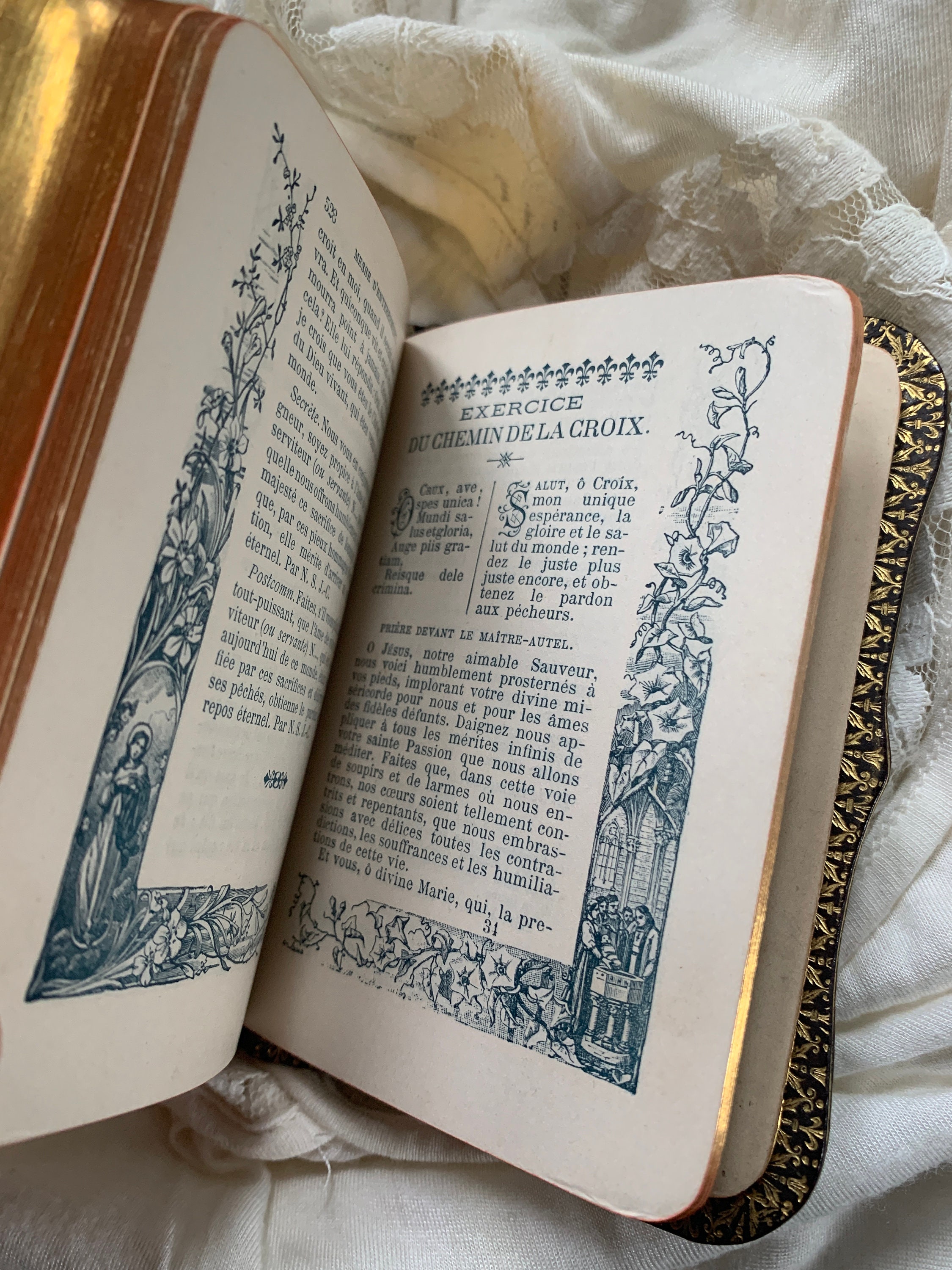 Vintage 1895 French Prayer Book - Etsy