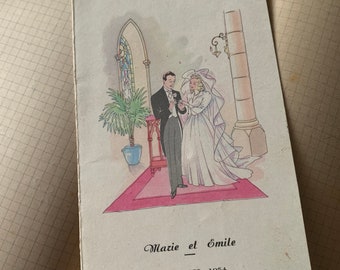 FRENCH Handmade Wedding Card, Carte De Mariage En Français - Etsy