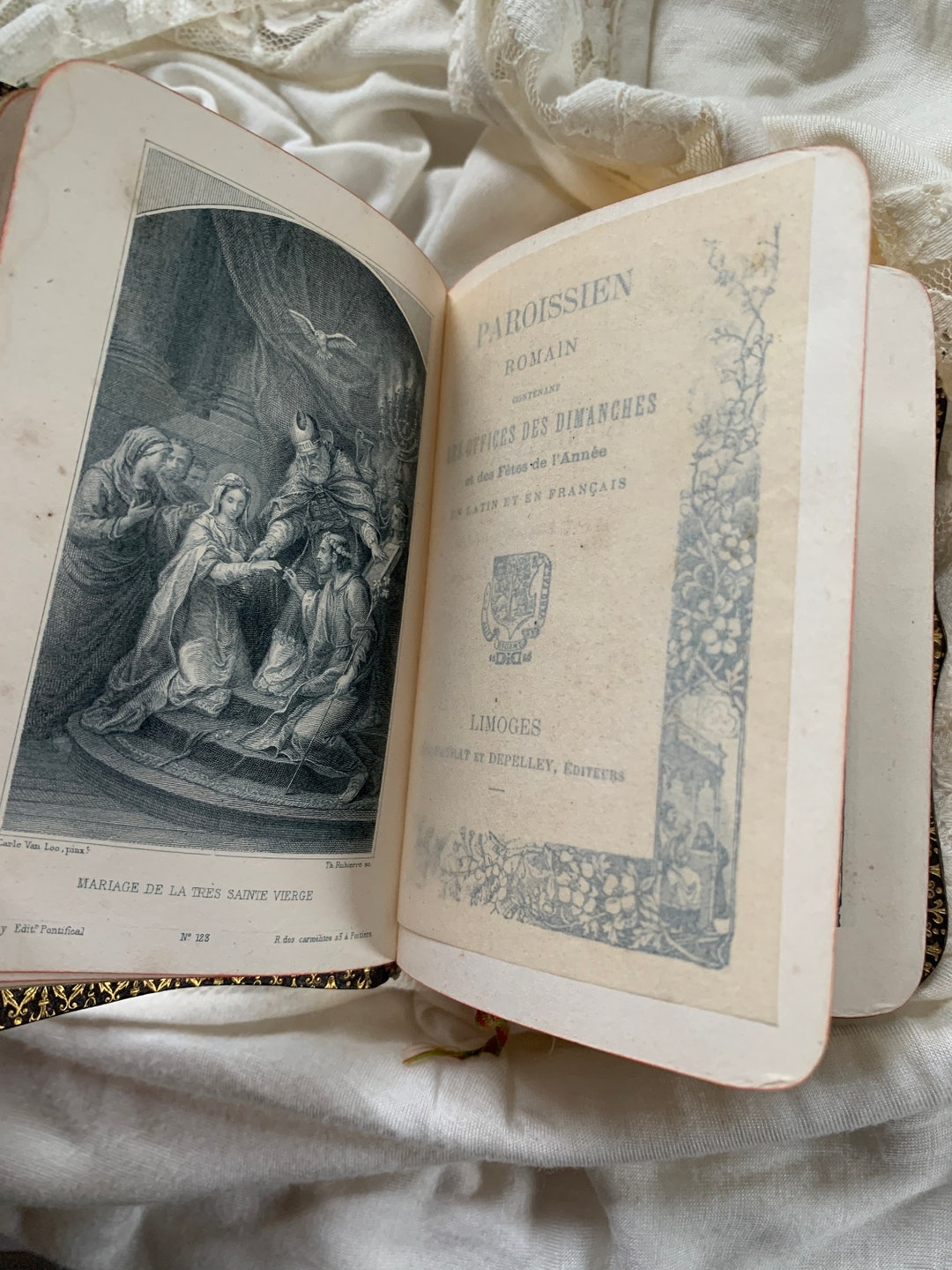 Vintage 1895 French Prayer Book - Etsy