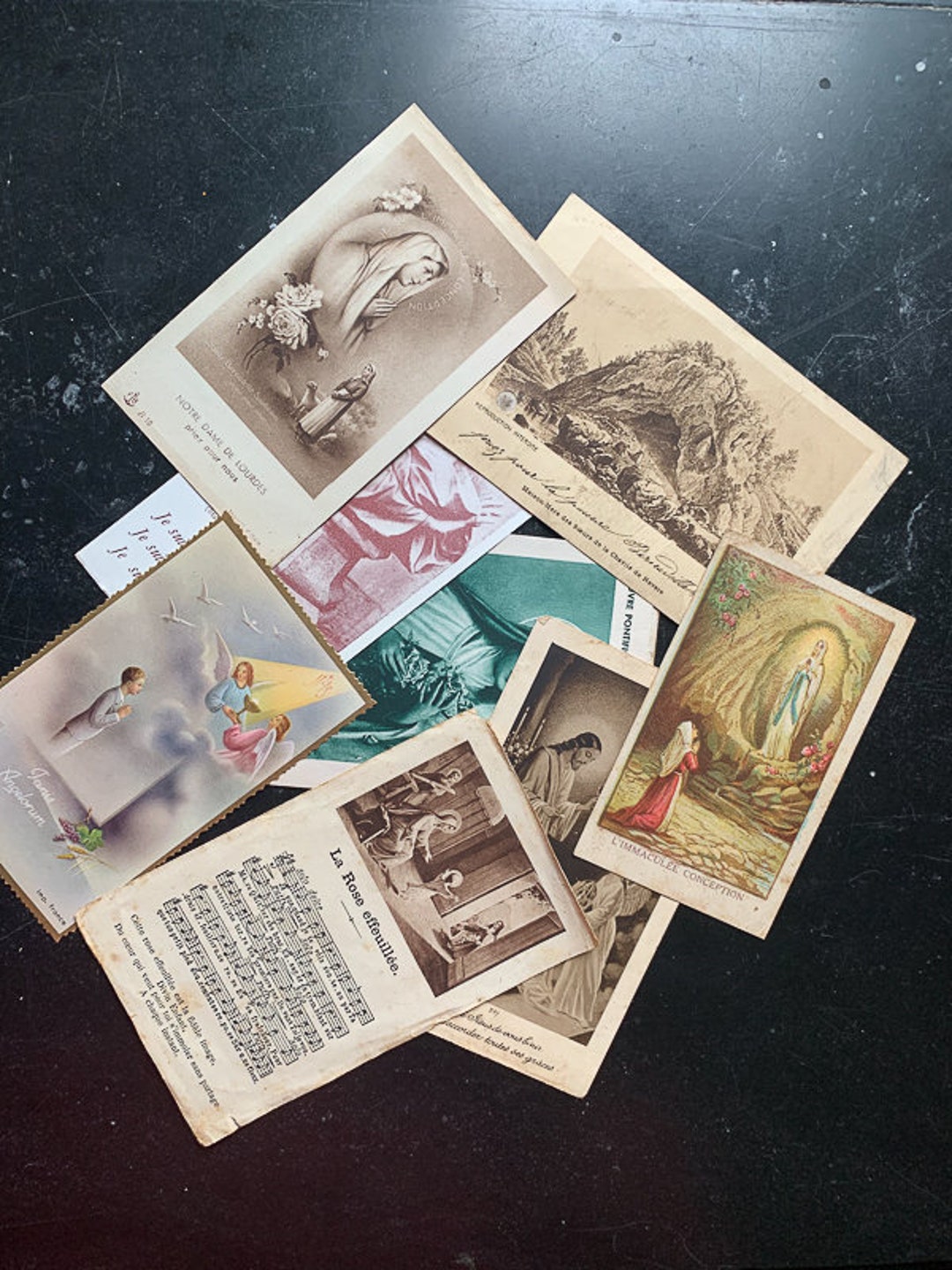 French Vintage Religious Cards - Etsy