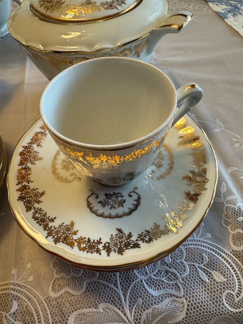 Beautiful Vintage French Tea, Coffee Set - Etsy