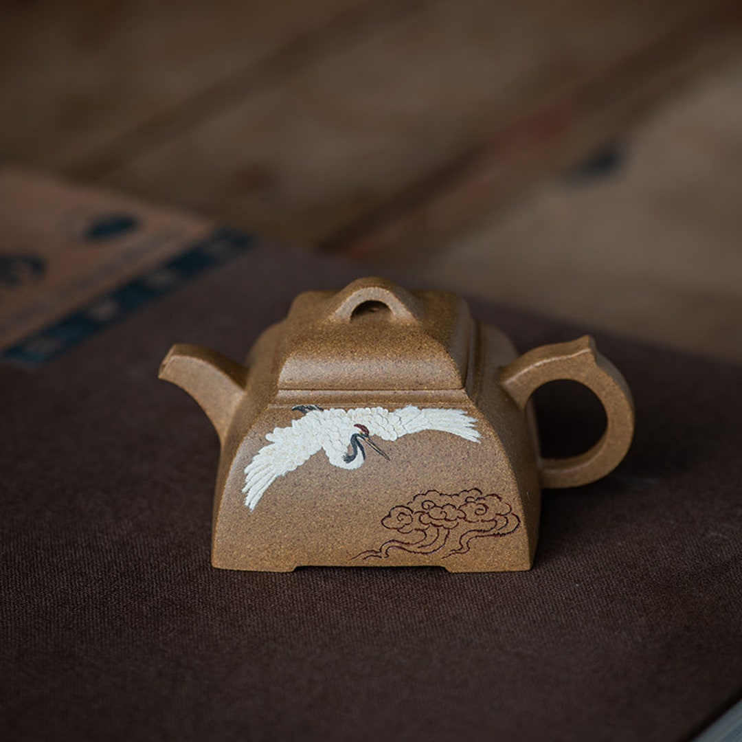 110cc Chinese Yixing Handmade Zisha Duan Clay Teapot ming Ya Si Fang ...