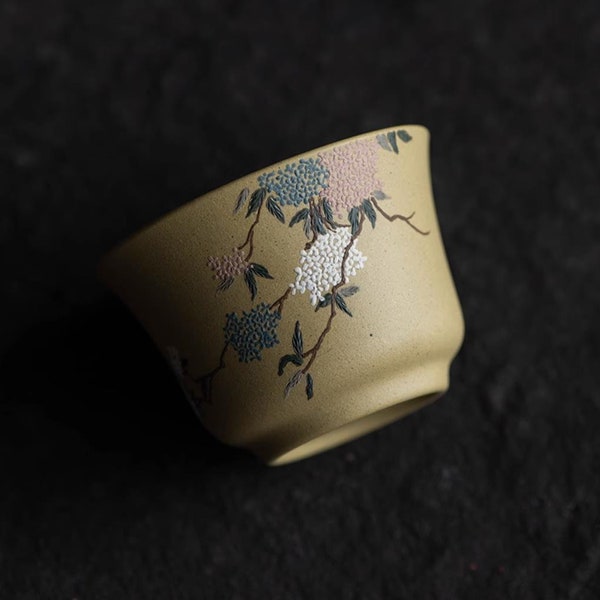 Purple Tea Cup - Etsy