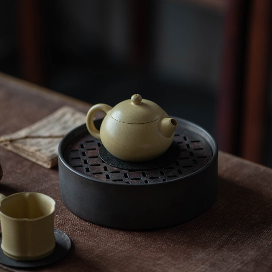 100cc Chinese Yixing Handmade Zisha Green Clay Lv Ni Teapot xi Shi ...