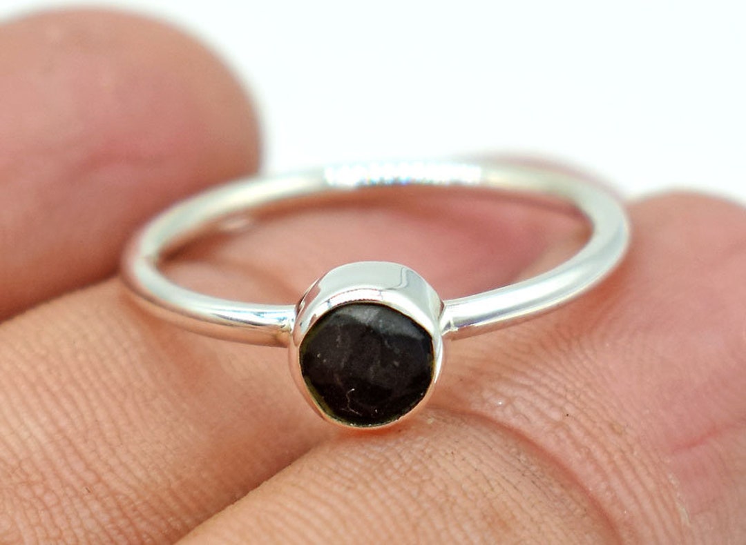 Genuine Shungite Stone Ring* Excellent Shungite Ring* Natural Shungite ...