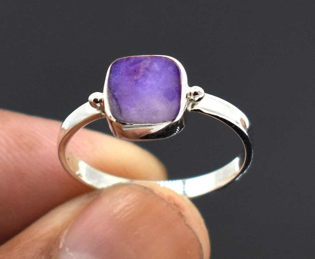 Purple Sugilite Gemstone Ring, Natural Sugilite Ring, South Africa ...