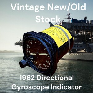 Vintage, New Old Stock, 1962 Directional Gyroscope Indicator Aircraft ...