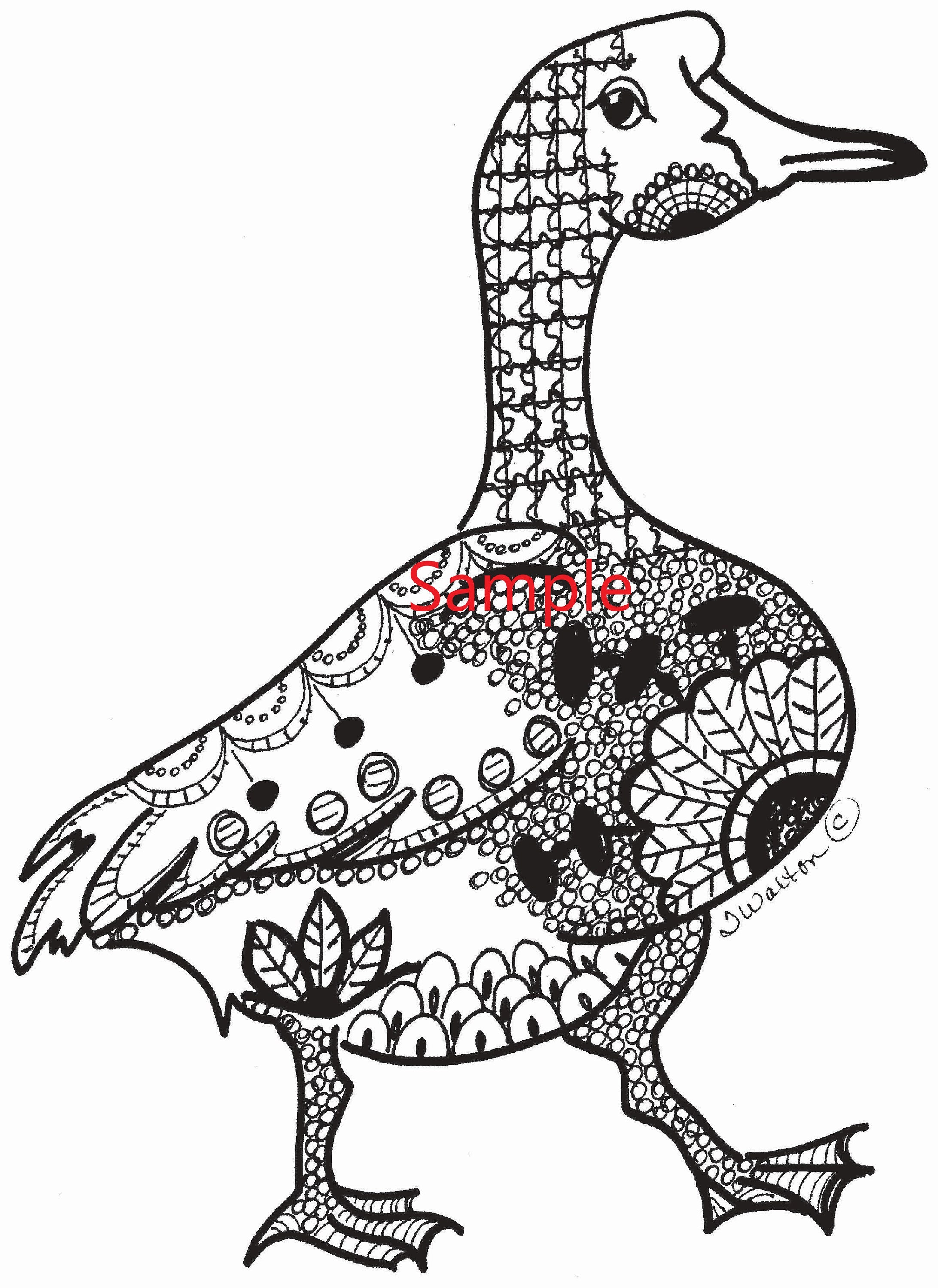 Goose Coloring Pages