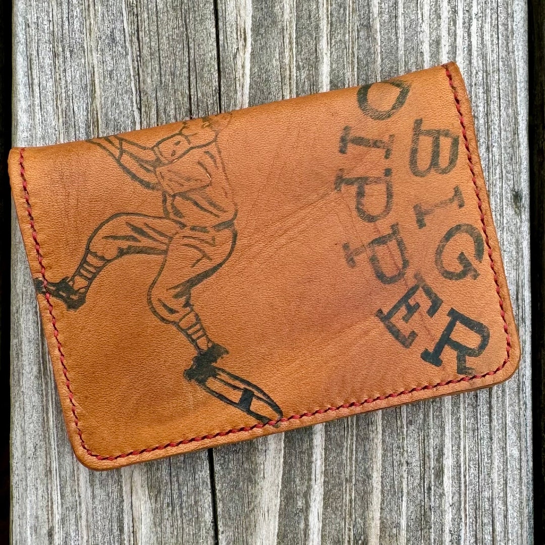 Lee Thomas Baseball Glove Leather Slim Bifold Wallet - Etsy