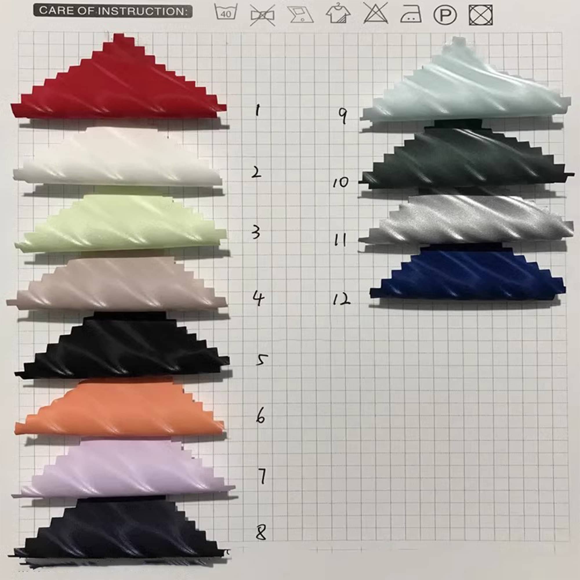 12 Colors Reflective Pillars Texture Fabric 2 Way Stretch PU Fabric for ...