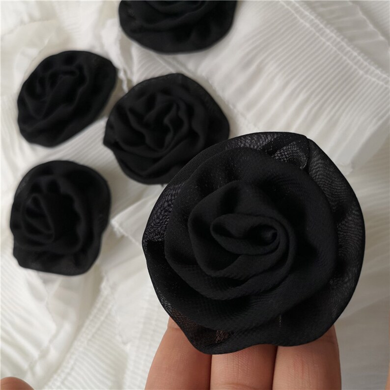 2.75 Soft Fabric Roses Chiffon Roses DIY Baby - Etsy