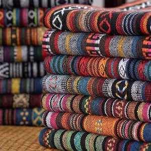 Anatolian Kurdish Nomad Cotton Fabric, Ethnic Home Decor, Belt, Scarf ...