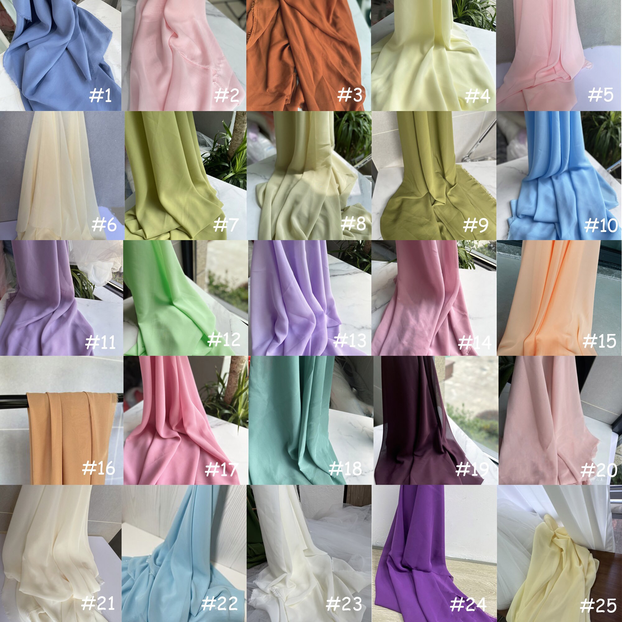 Wedding Arch Fabric Drape / Georgette Draping Fabric for - Etsy