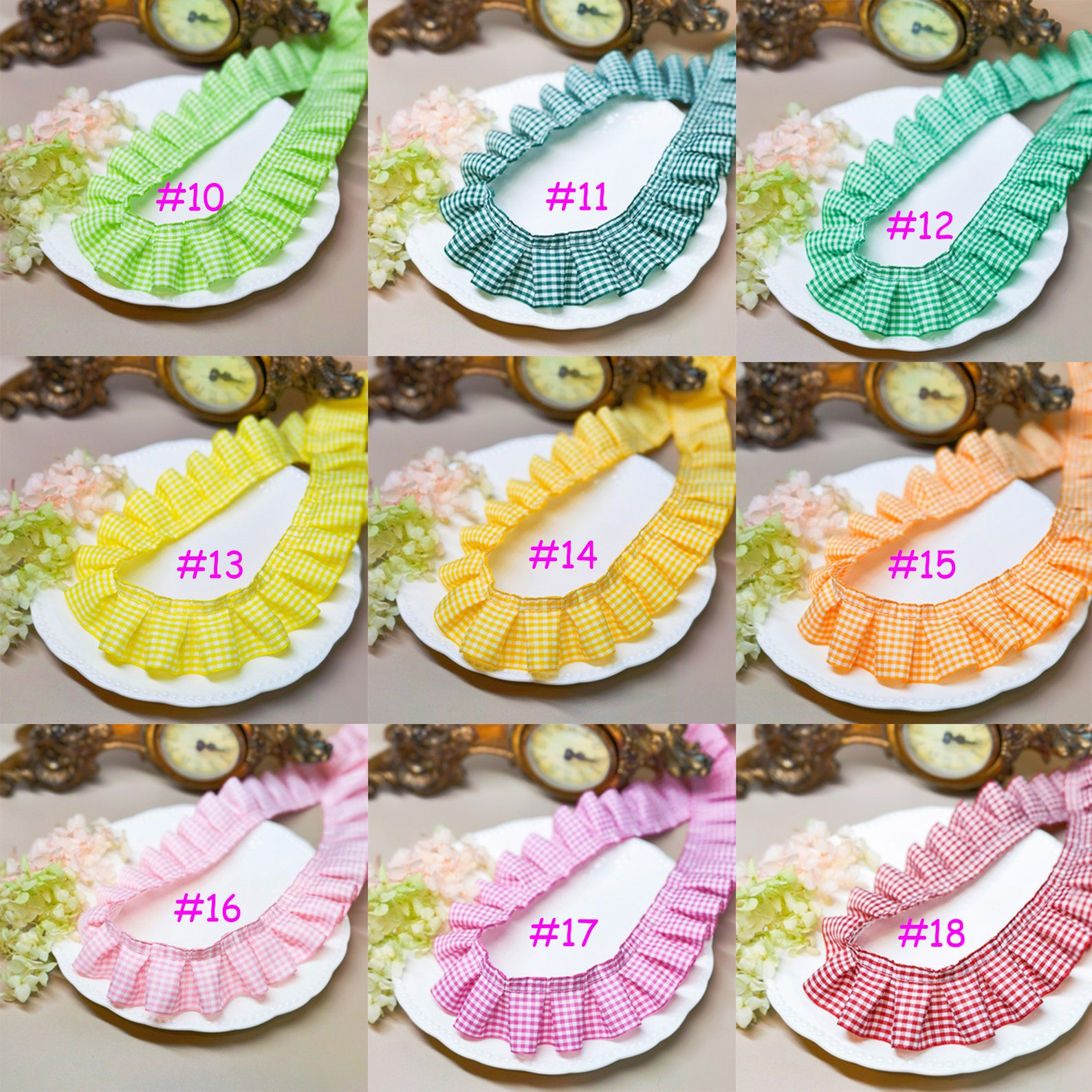 4mm Grid Ruffled Pleated Fabric Embroidery Dress Clothes Lace - Etsy