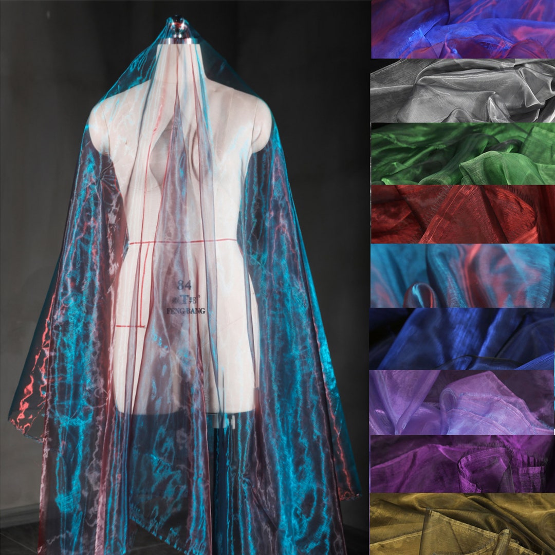 Shiny Water Reflective Organza Fabric Soft Tulle - Etsy