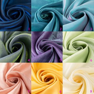 28 Colors Shiny Glazed Mercerized Cotton Gradient Bright Satin Fabric ...