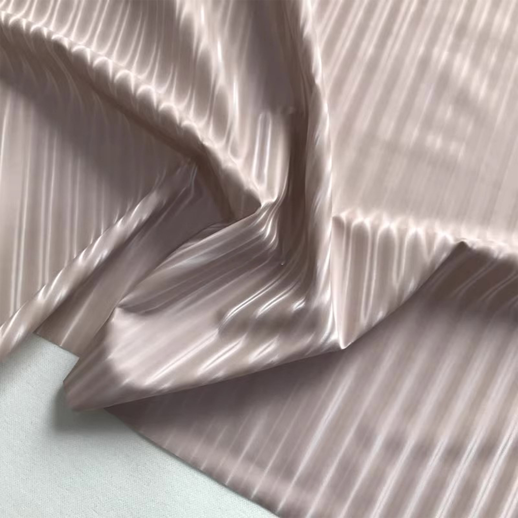 12 Colors Reflective Pillars Texture Fabric 2 Way Stretch PU Fabric for ...