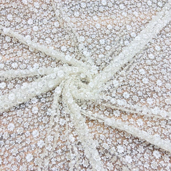 Beaded Lace Fabric - Etsy