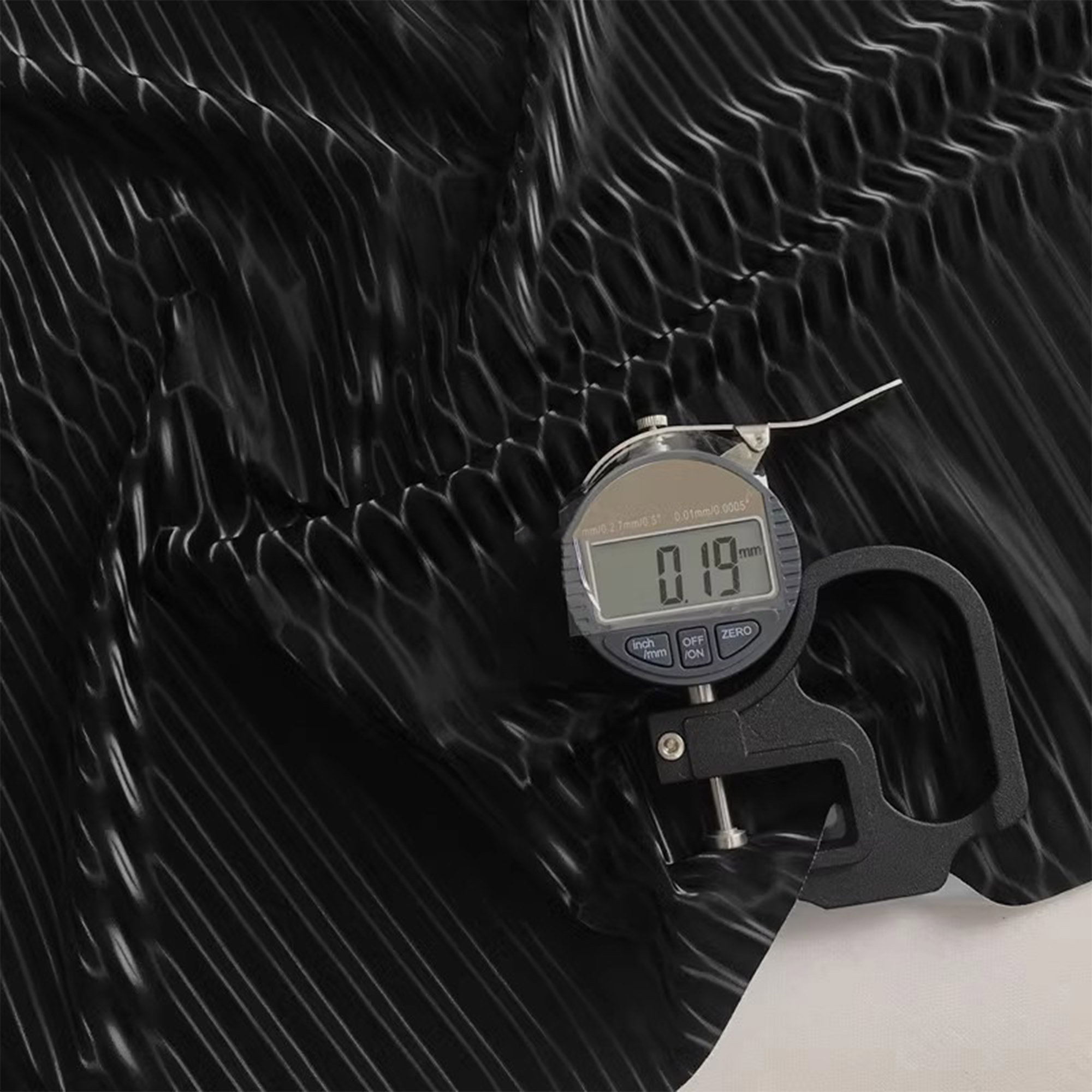 12 Colors Reflective Pillars Texture Fabric 2 Way Stretch PU Fabric for ...