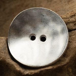 Metal Silver Buttons | Large Coat Buttons | Silver Coat Buttons | Two ...
