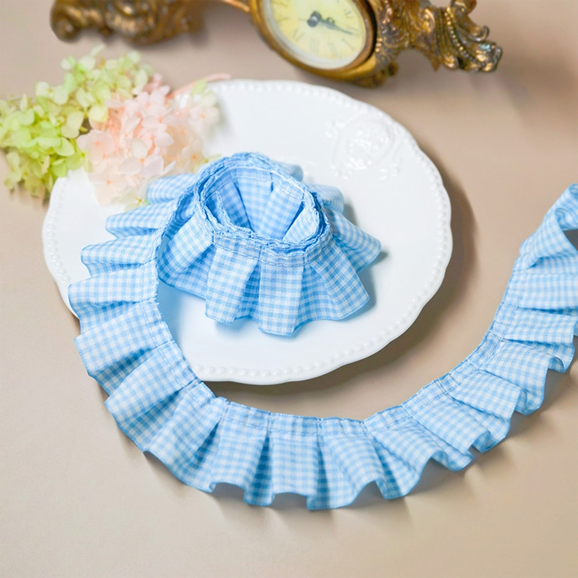 4mm Grid Ruffled Pleated Fabric Embroidery Dress Clothes Lace - Etsy