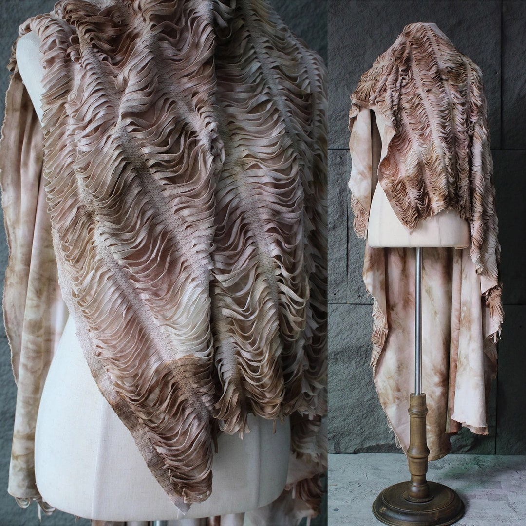 Rusty Tie-dyed Texture Fabric Vintage Grunge Stretched Fabric for ...