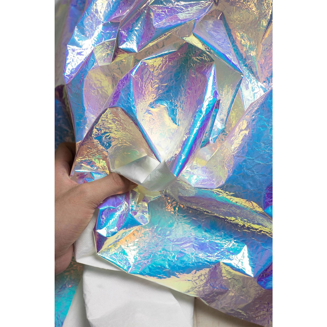 4 Colors Iridesence Laser TPU Fabric,vintage Wrinkle PVC Fabric ...