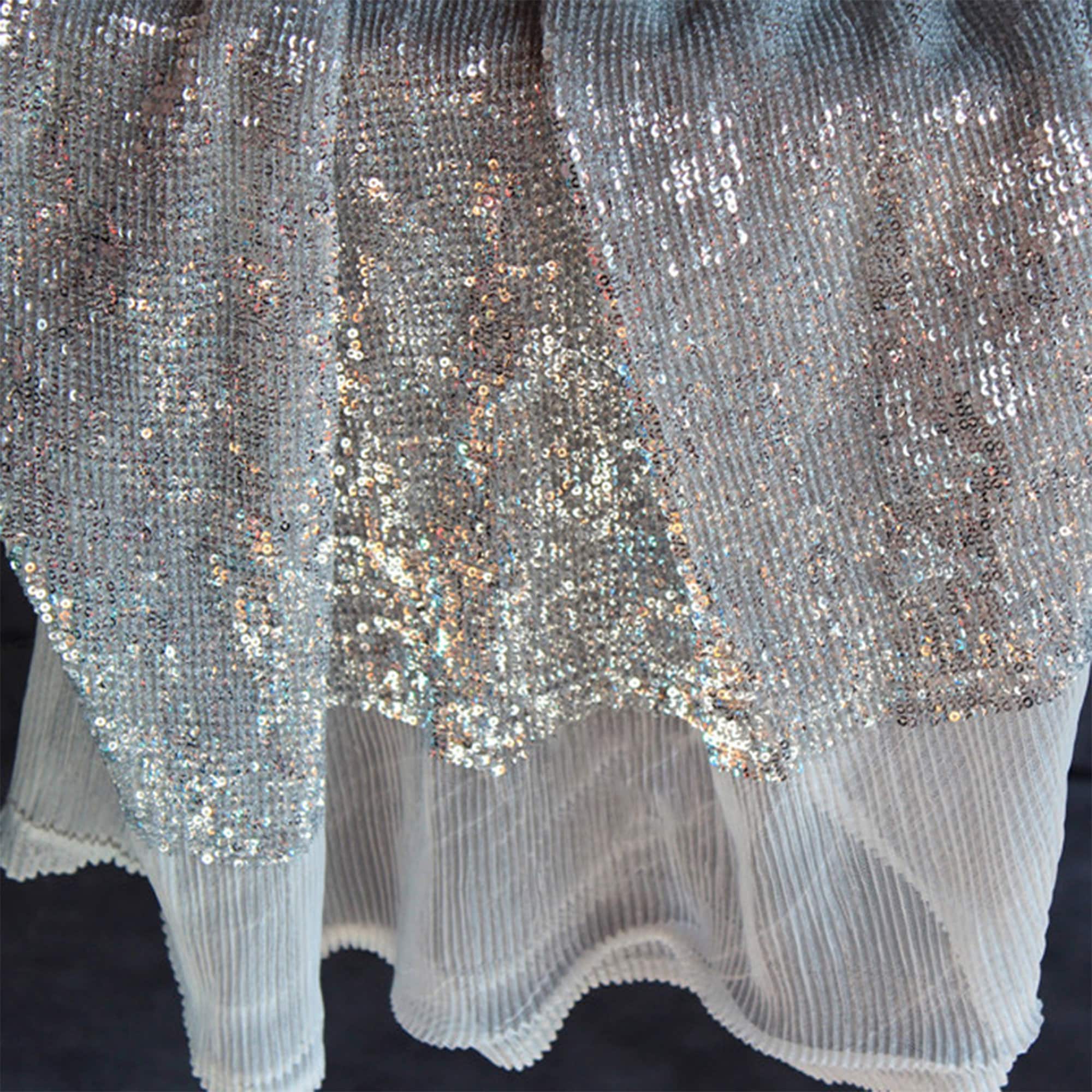 Silver Laser Iridescence Scale 3mm Sequin Shiny Dress Fabric - Etsy