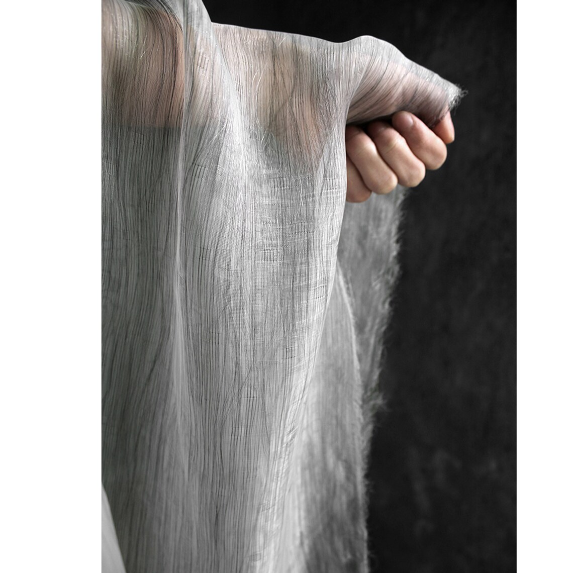 Organza Fabric With Black Line / Couture Lace Fabric/ Bridal - Etsy