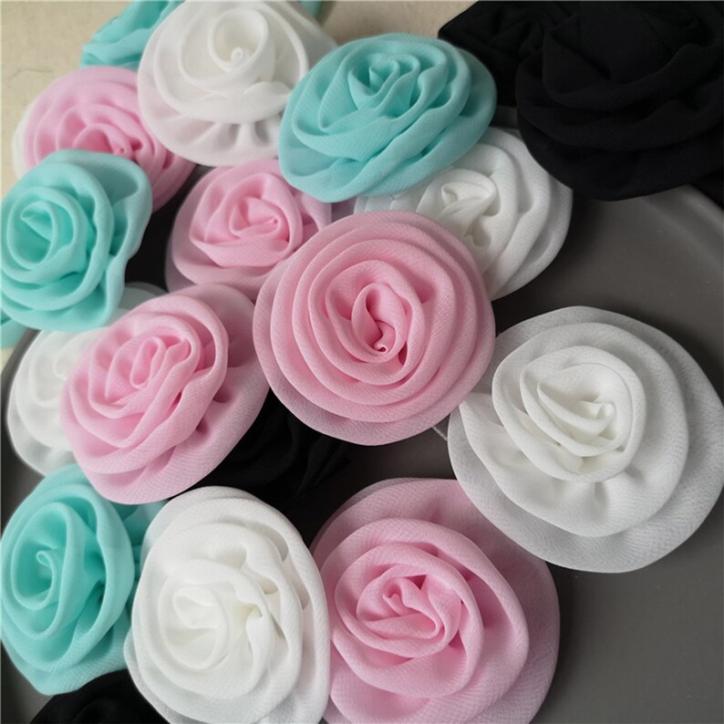 2.75 Soft Fabric Roses Chiffon Roses DIY Baby - Etsy