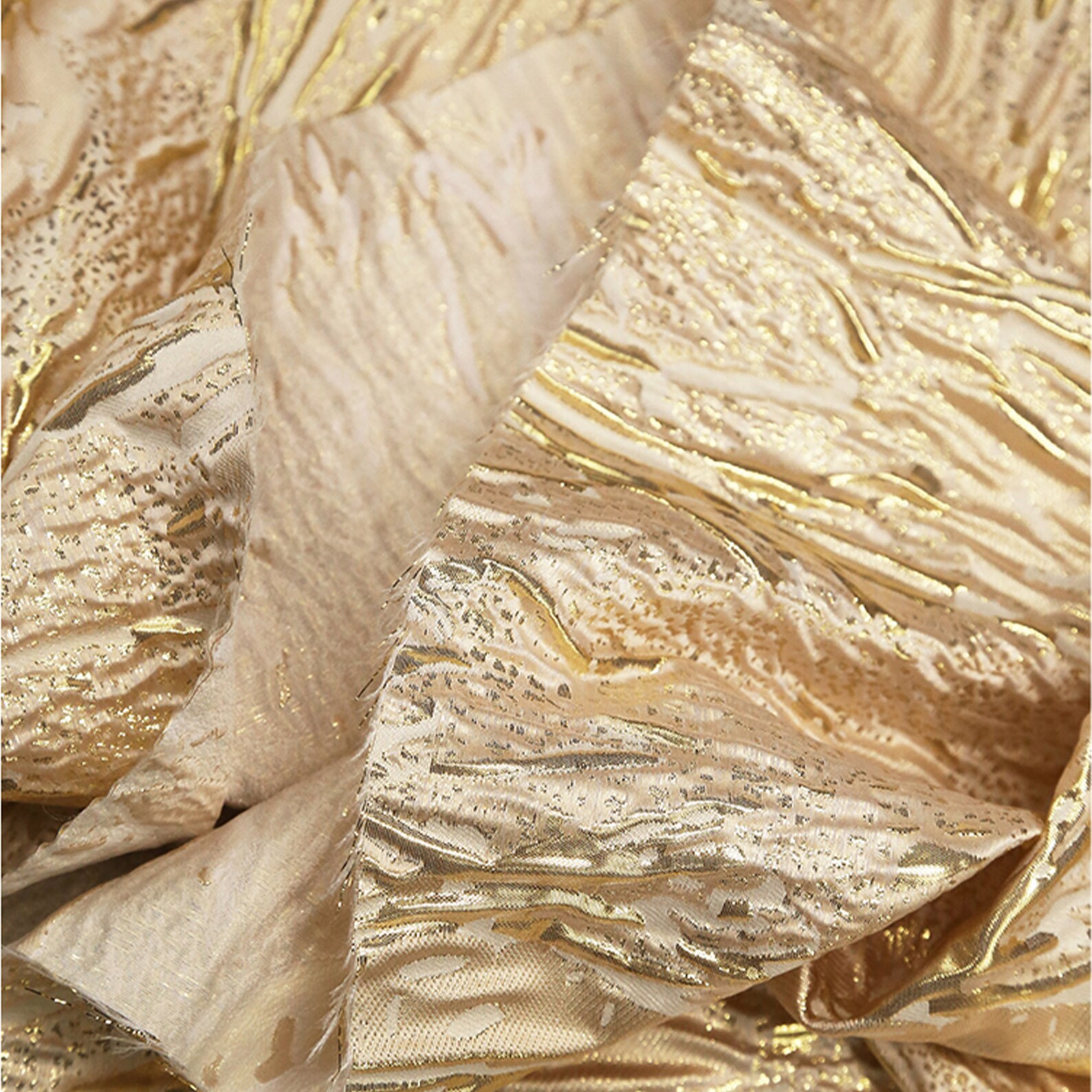 Retro Gilding Gold/navy Jacquard Brocaded Fabrics, Bump Design Fabric ...