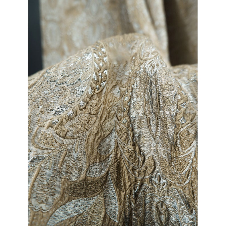 Medieval Jacquard Brocaded Fabrics, Bump Design Fabric, 3D Irregular ...