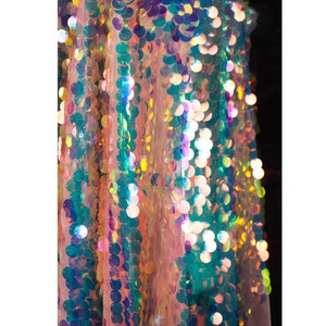 Black Laser 15mm Square Sparkle Sequin Fabric Shimmer Scale Fabric ...