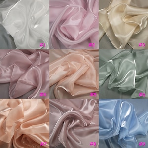 Luxury Liquid Organza Fabric Crystal Shiny Soft Tulle for Wedding Dress ...