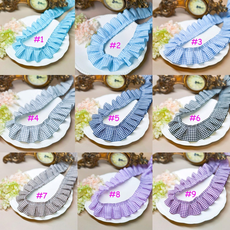 4mm Grid Ruffled Pleated Fabric Embroidery Dress Clothes Lace - Etsy