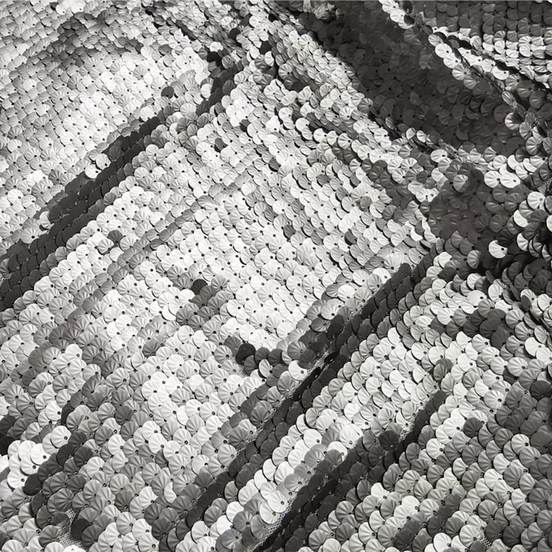 Silver Sequin Linen - Etsy