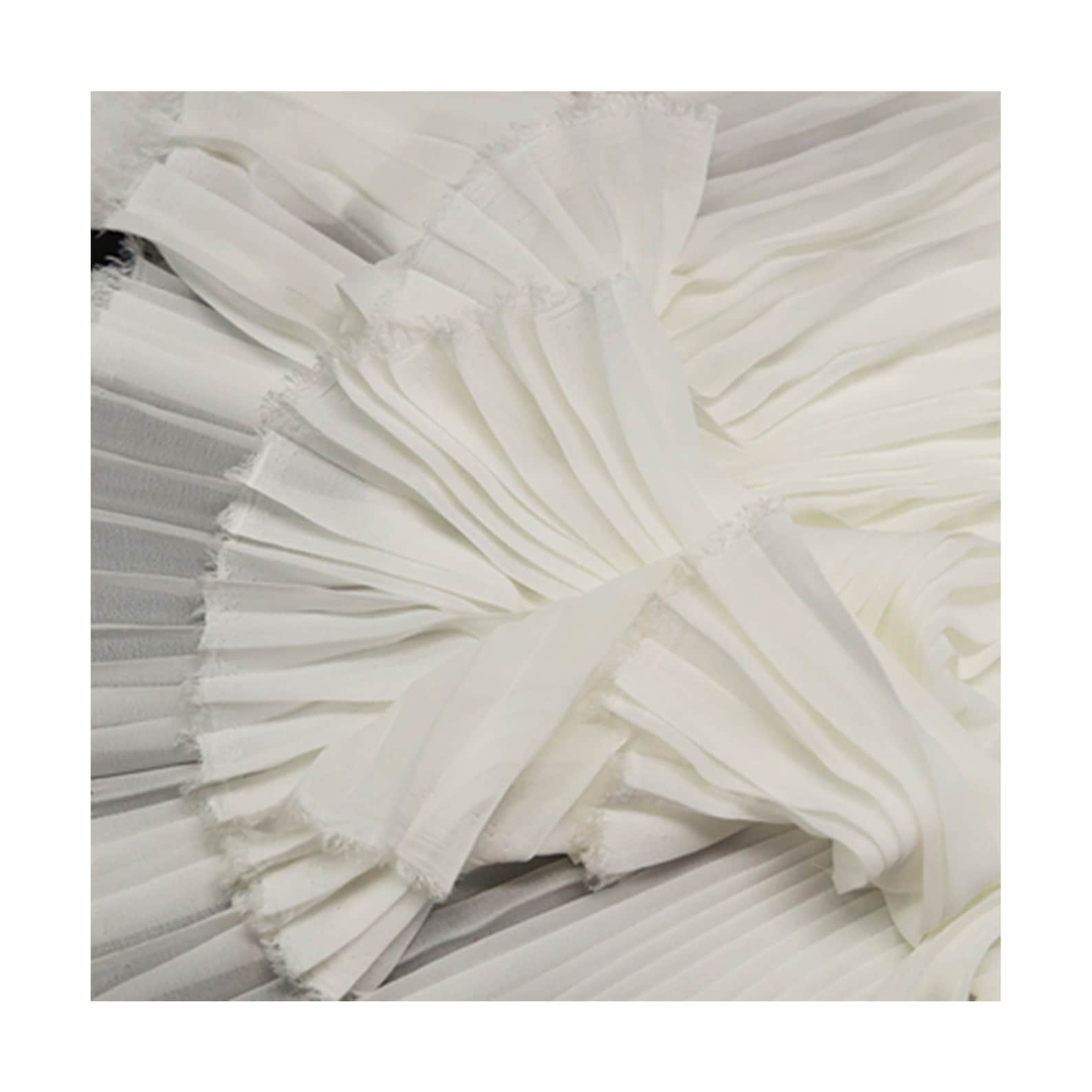 5 Colors Stripe Pleated Chiffon Fabric Wrinkle Crumple - Etsy