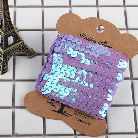Sequin Ribbon Sequin String PH PandaHall 30 Yards 6mm Flat Sequin Strip ...