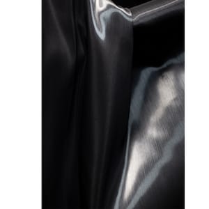 High Glossy Liquid Black Satin Fabric Metallic Reflective Silky Fabric ...