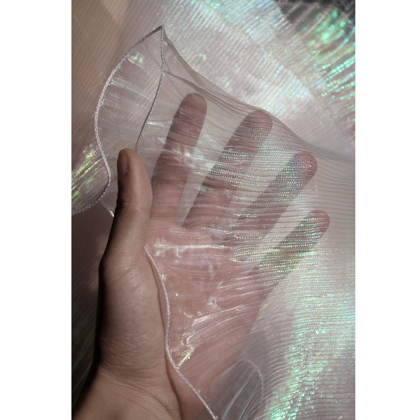 15cm Wide 3D Folds Ruffle Organza, Designer Fabric, Wedding, Gowns ...