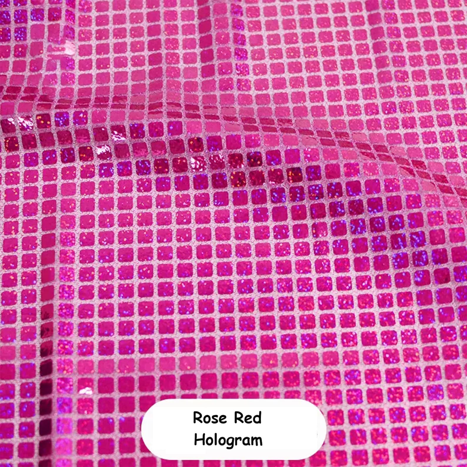 Hologram 8mm Square Sequins Fabric for Sewing Costumes Fashion - Etsy