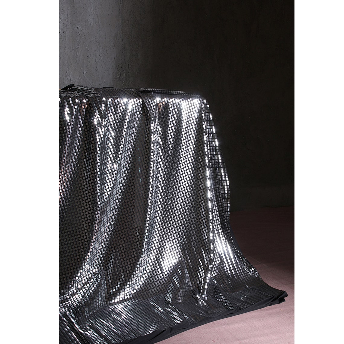 Silver Hologram 8mm Square Sparkle Sequins Fabric for Sewing - Etsy