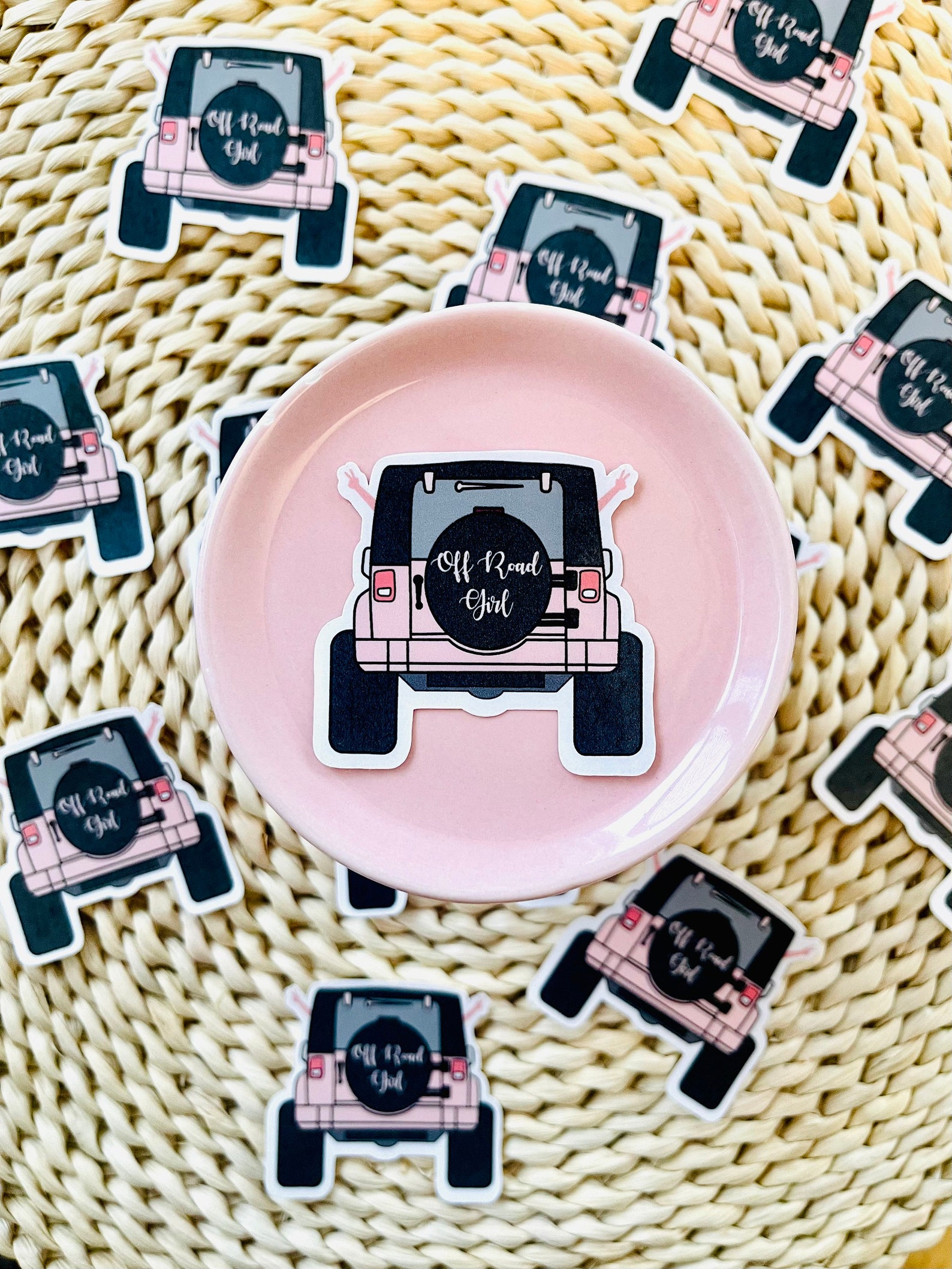 4x4 off Road Girl Wrangler Sticker, Pink Wrangler Sticker, off Road ...