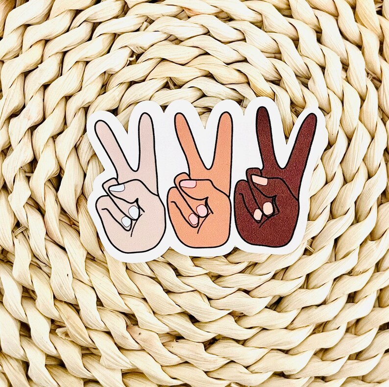 Peace and Love Equality Sticker Laptop Decal Water Bottle - Etsy