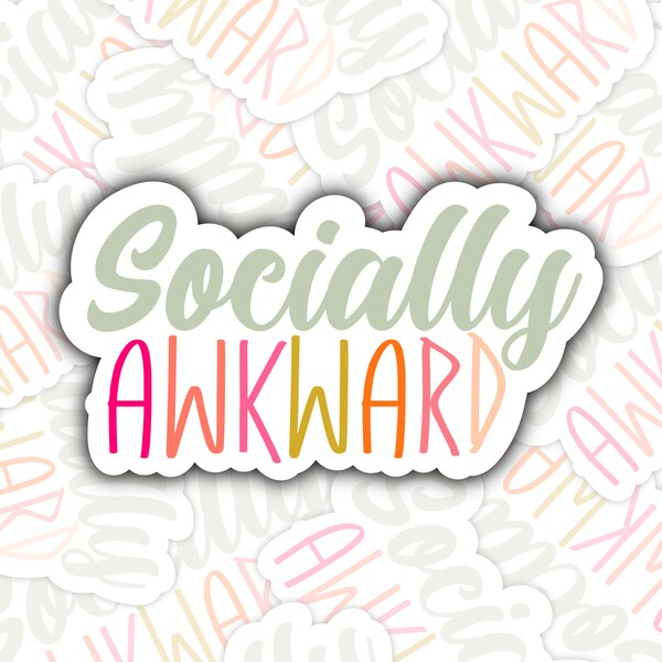 Awkward Sticker - Etsy