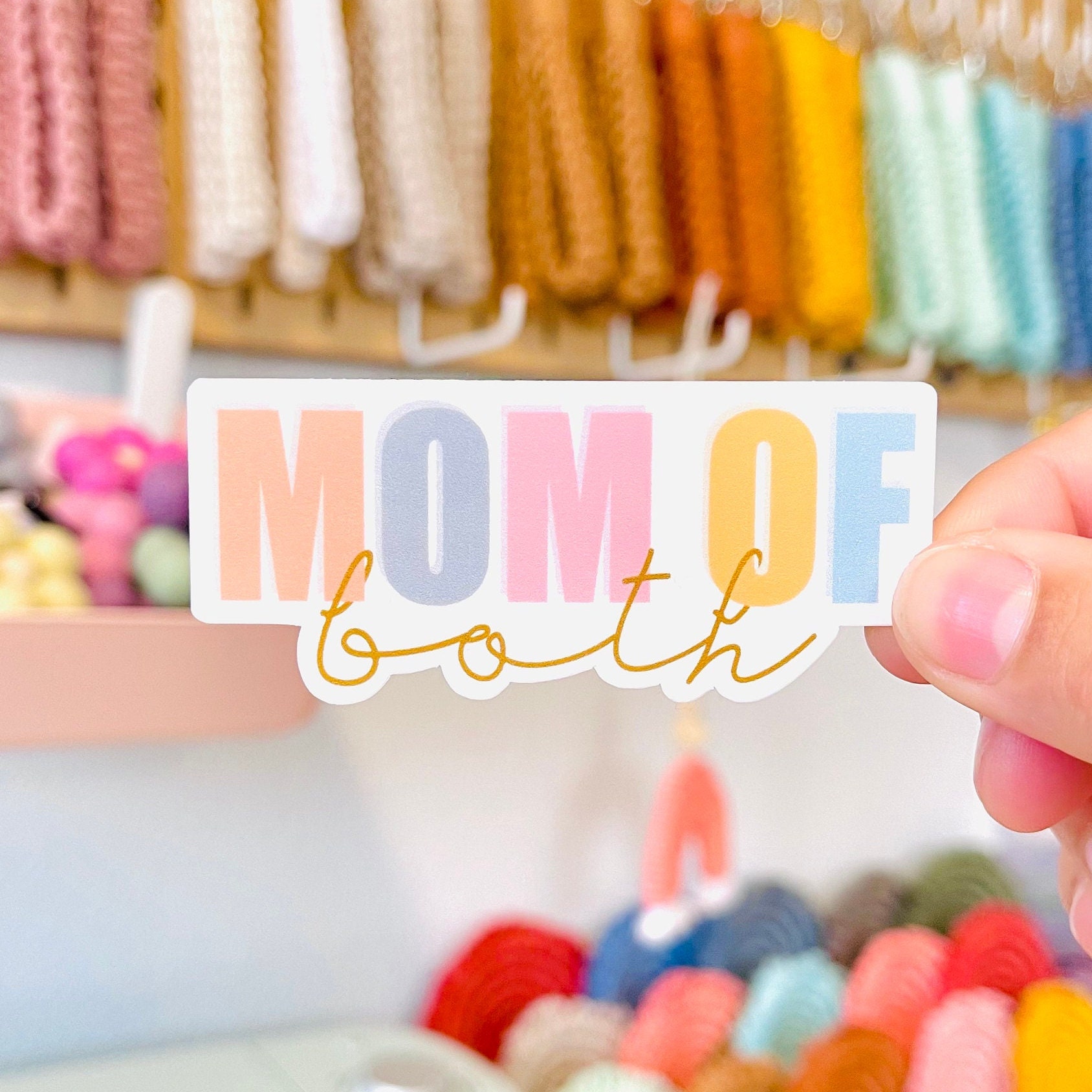 Mom of Both Sticker | Waterproof Sticker | Mom Sticker | Mama Sticker ...